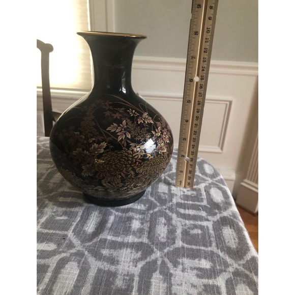 Shibata | Accents | Shibata Japan Vintage Black Porcelain Vase ...